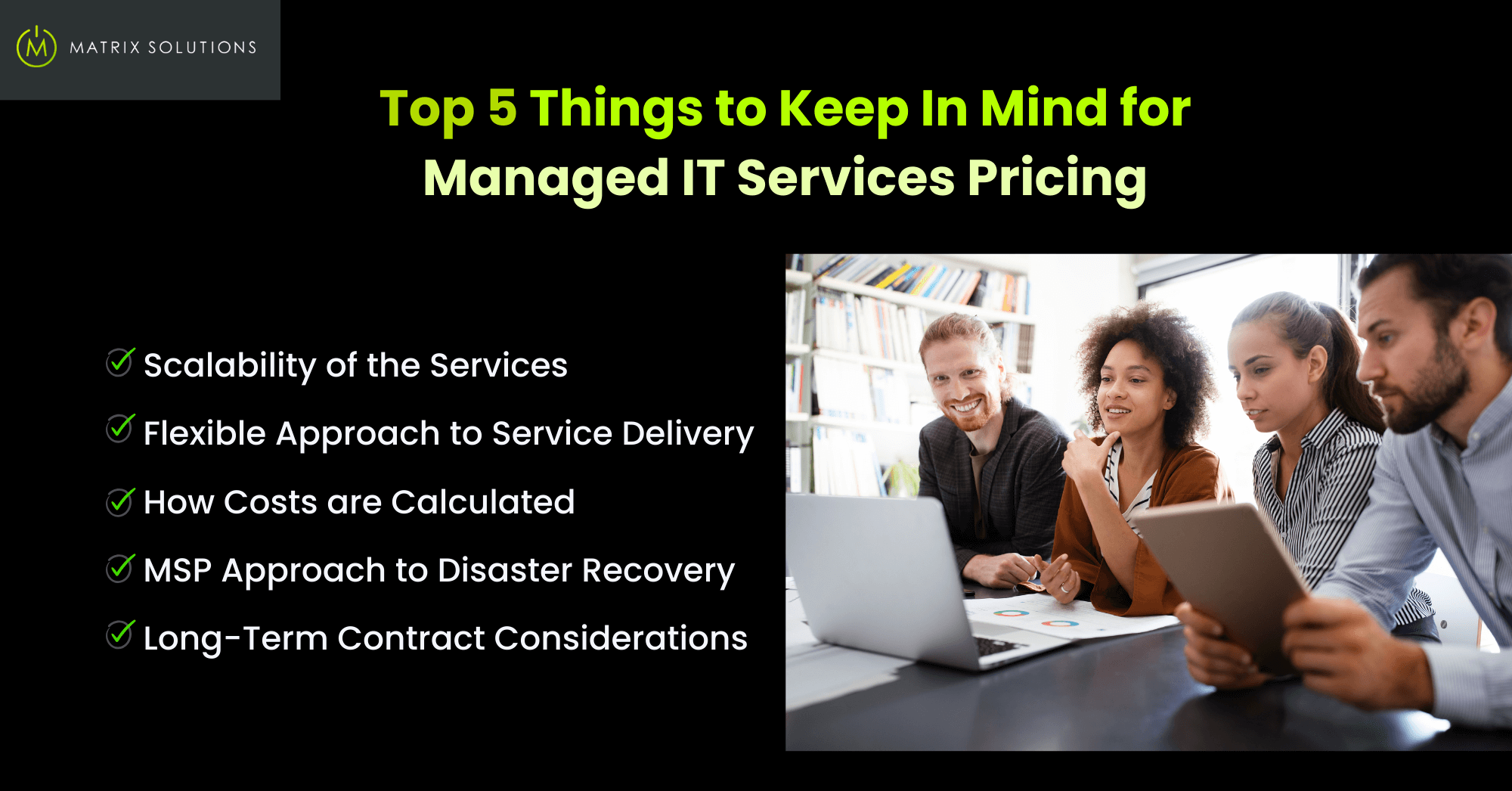 Managed IT Services Pricing Guide [2025] | Matrix Solutions